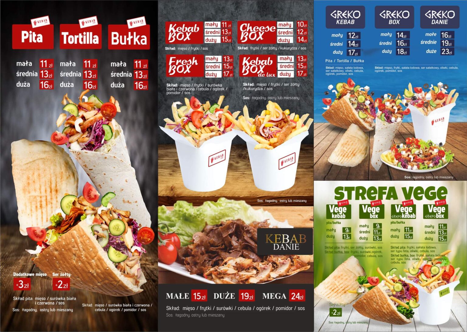 Menu kebab Strzyżów - Kebabcity.pl - Pyszny kebab burger pizza